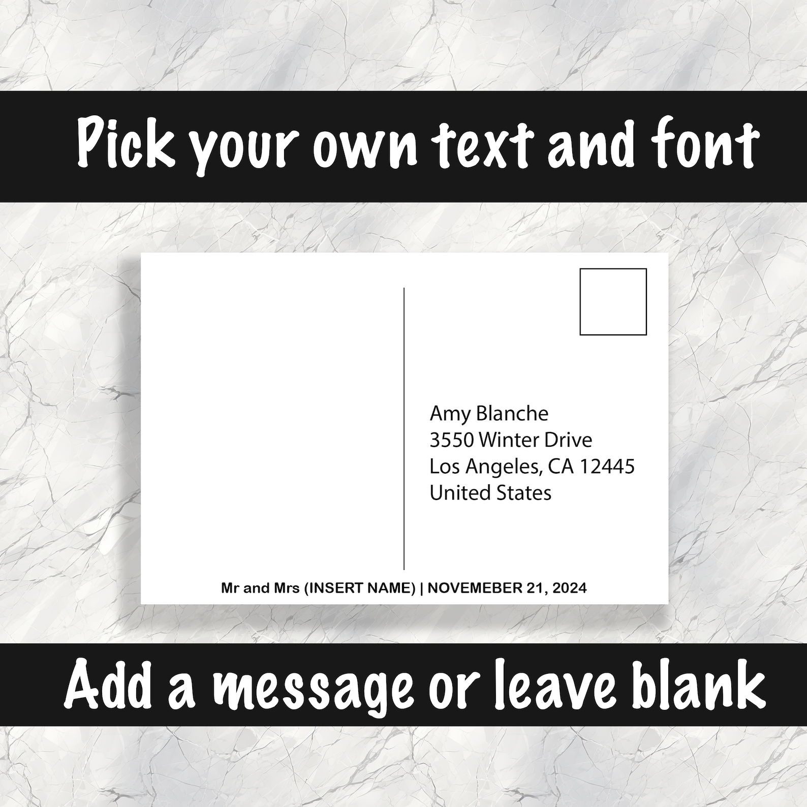 Custom Wedding Travel Postcards, Wedding Guestbook Travel Postcards ...