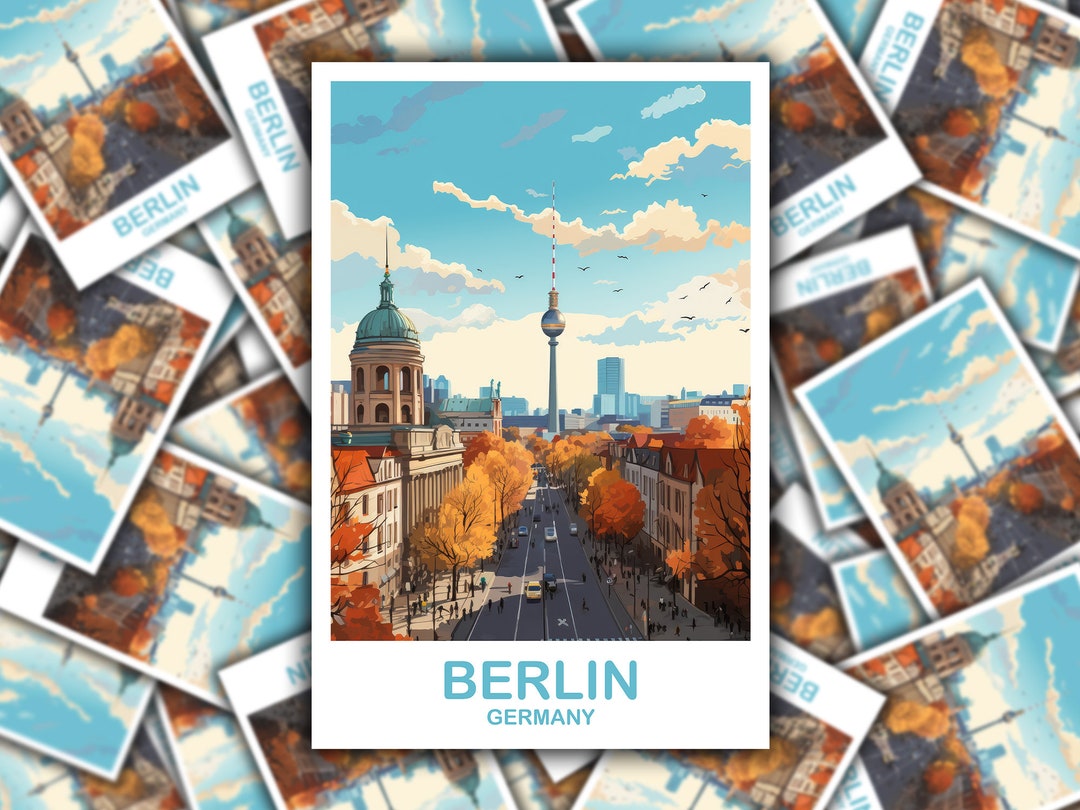 Berlin Germany Travel Sticker, Berlin Sticker, Germany Sticker, Berlin ...
