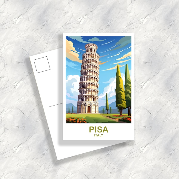 Pisa Travel Postcards - Etsy UK