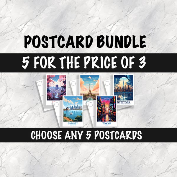 Travel Postcards - Etsy