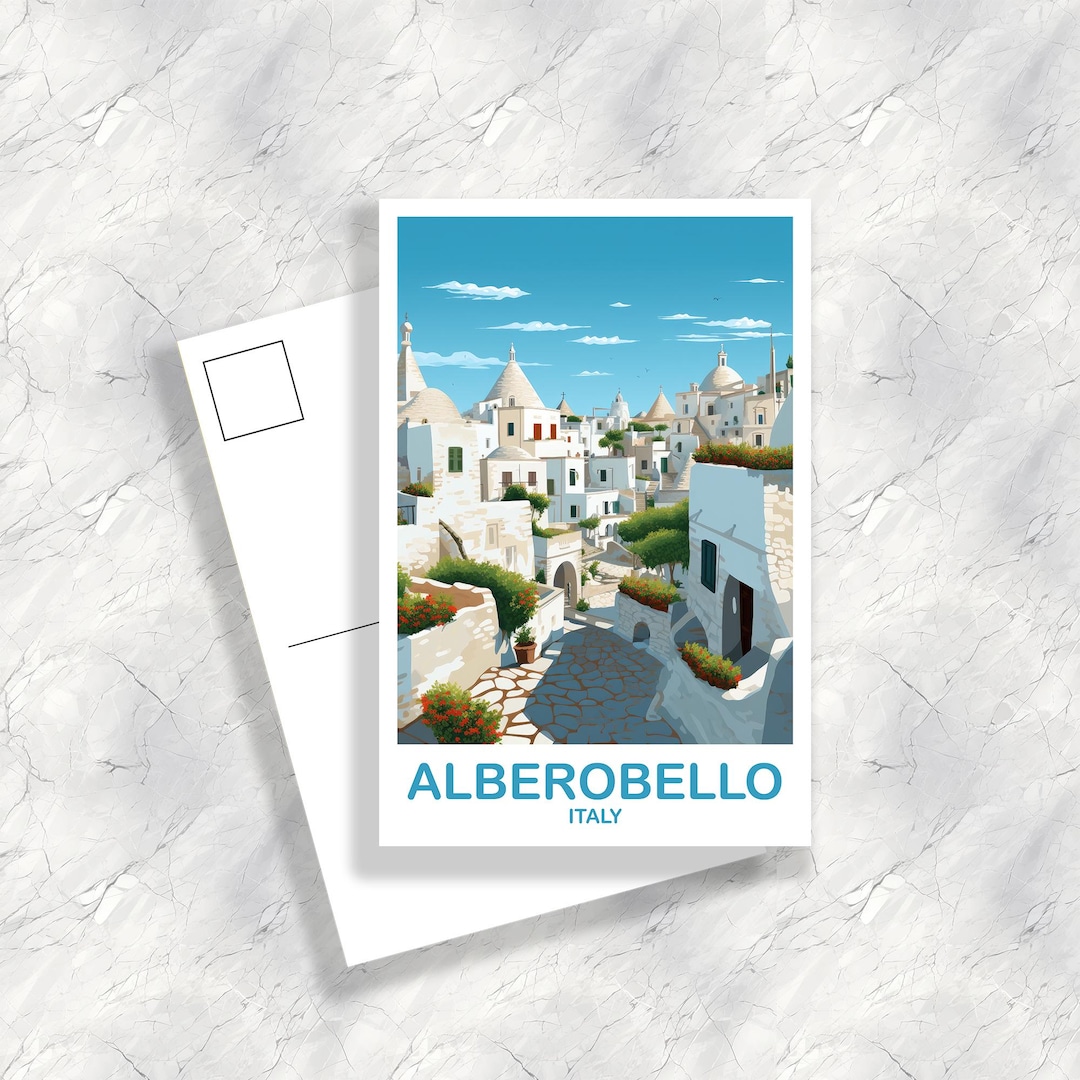 Alberobello Italy Postcard, Italy Travel Postcard, Alberobello Travel ...