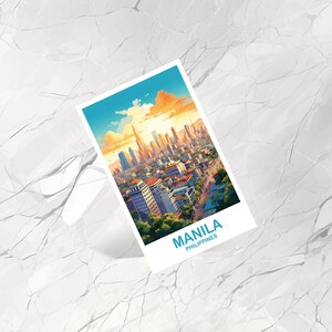 Manila Philippines Postcard Art, Philippines Travel Postcard Asia ...