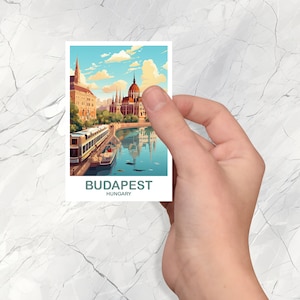 Budapest Travel Sticker Art, Hungary Travel Sticker, Budapest Sticker ...