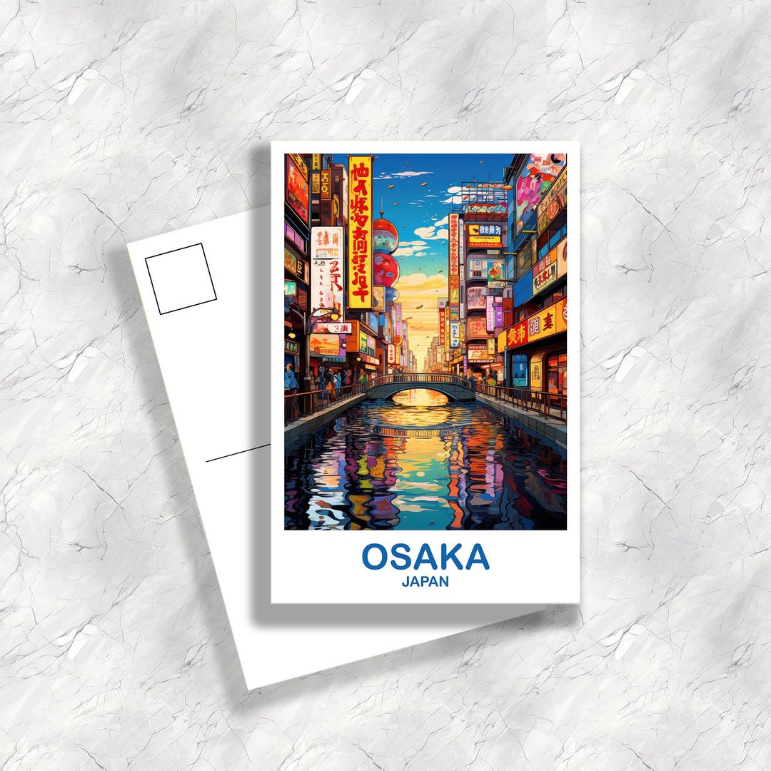 Osaka Japan Travel Postcard, Osaka Japan Travel Memory Asia Postcard ...