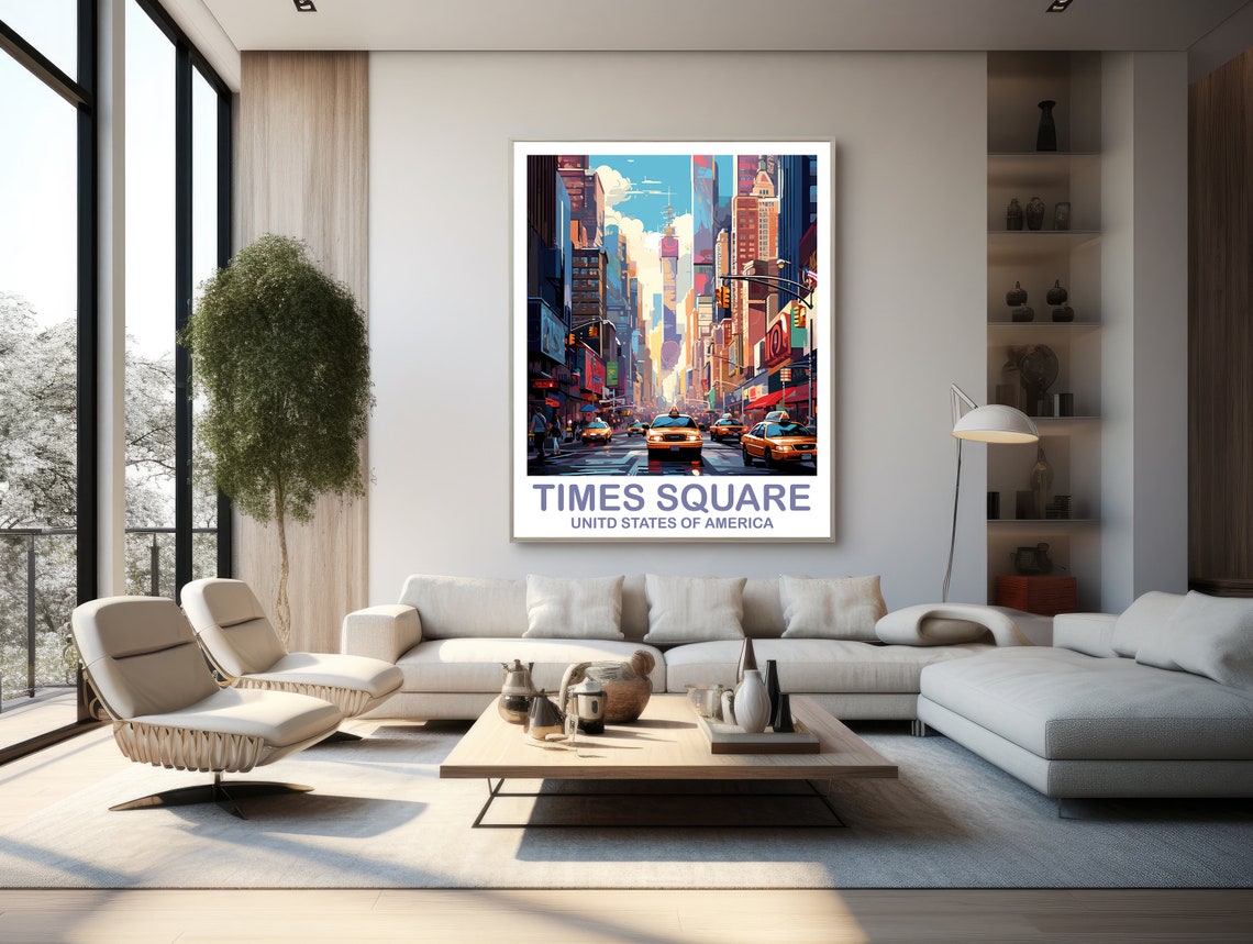 Times Square Travel Print, Times Square Wall Art, New York Wall Art ...