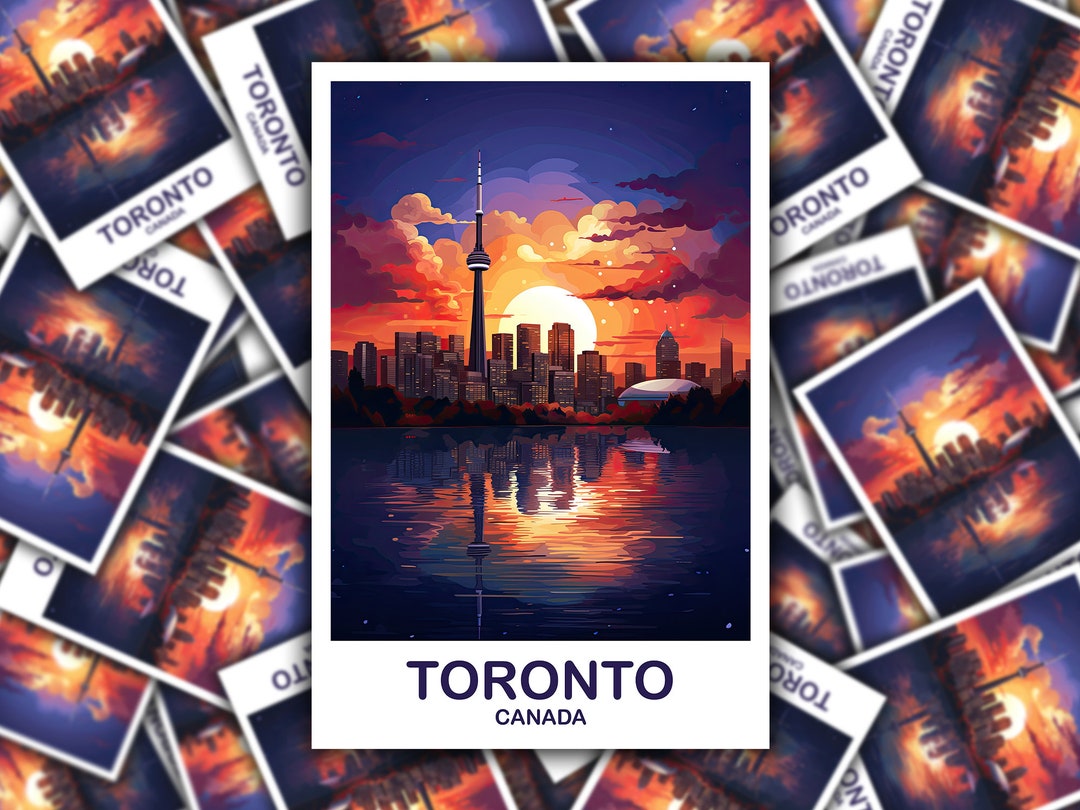 Toronto Travel Sticker Decal, Ontario Travel Sticker, Toronto Sticker ...