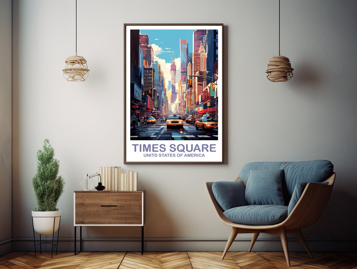 Times Square Travel Print, Times Square Wall Art, New York Wall Art ...