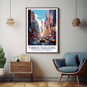 Times Square Travel Print, Times Square Wall Art, New York Wall Art ...