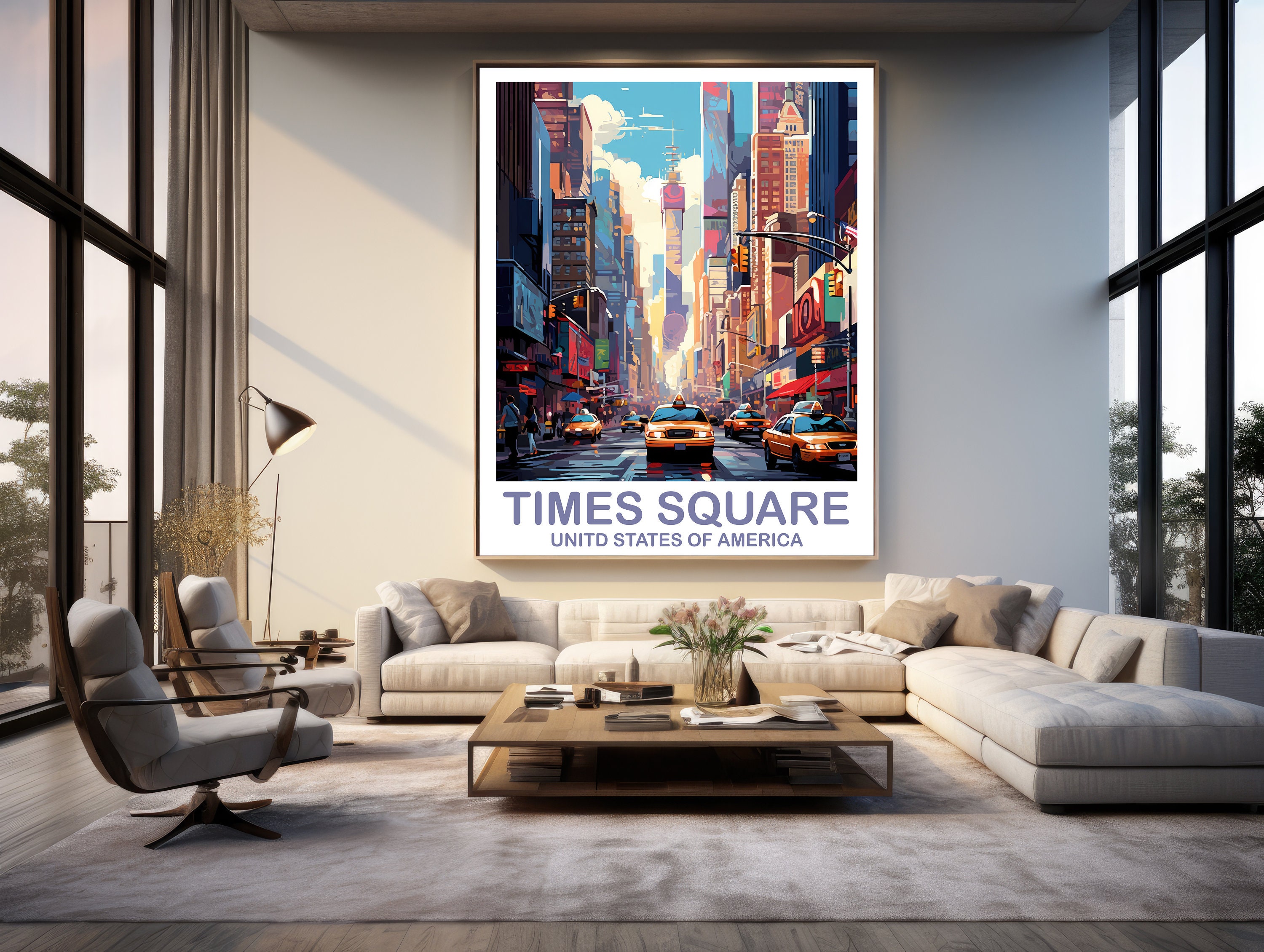 Times Square Travel Print, Times Square Wall Art, New York Wall Art ...