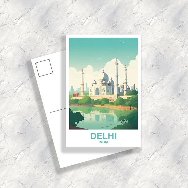 India Postcard - Etsy
