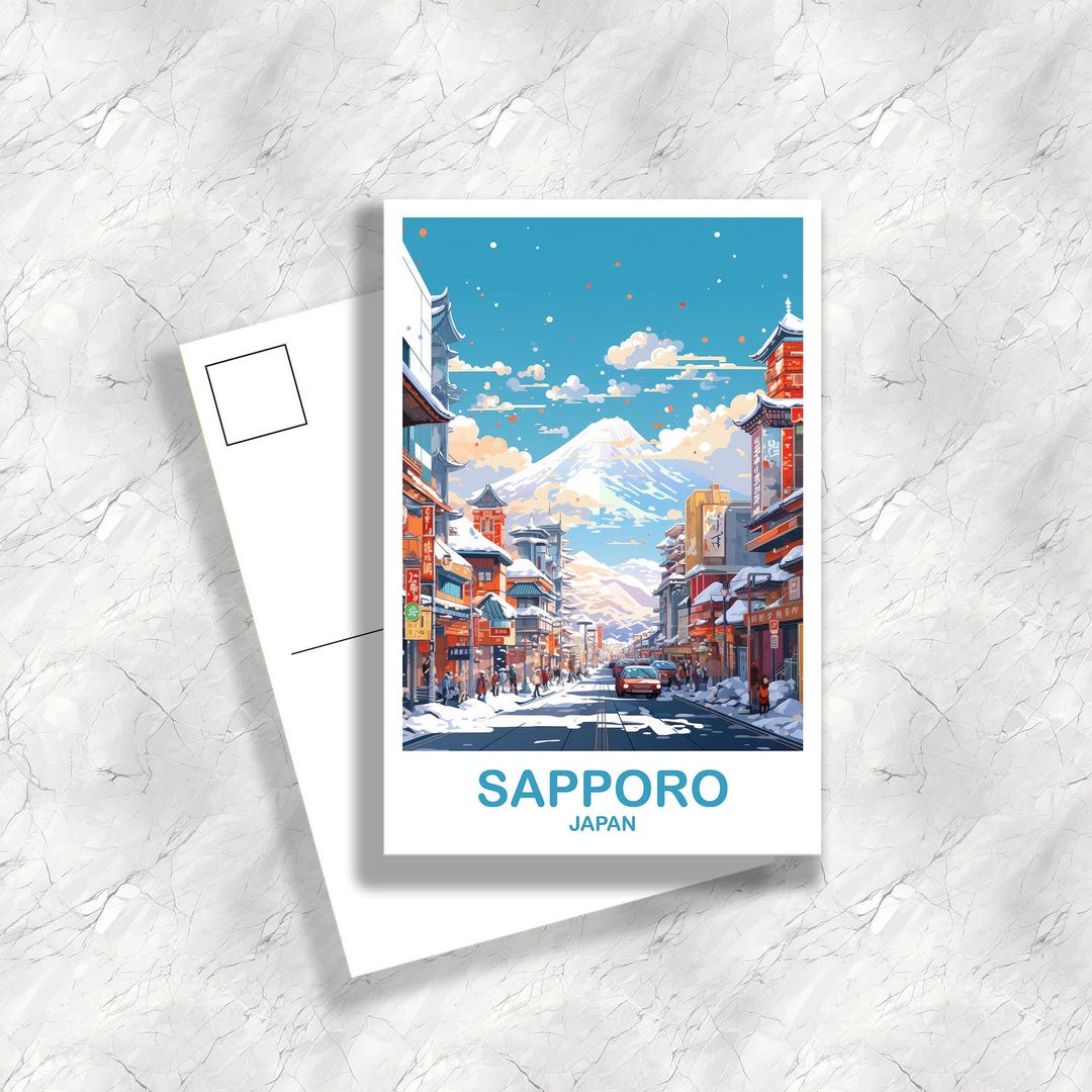 Sapporo Japan Travel Postcard, Sapporo Japan Travel Memory Asia ...