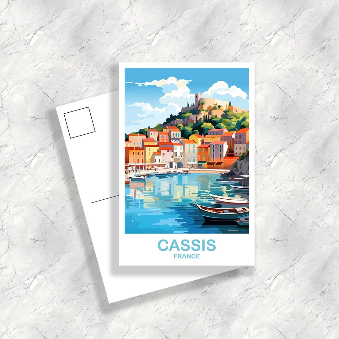 Cassis France Travel Postcard, Cassis Postcard, Cassis France Art Print ...