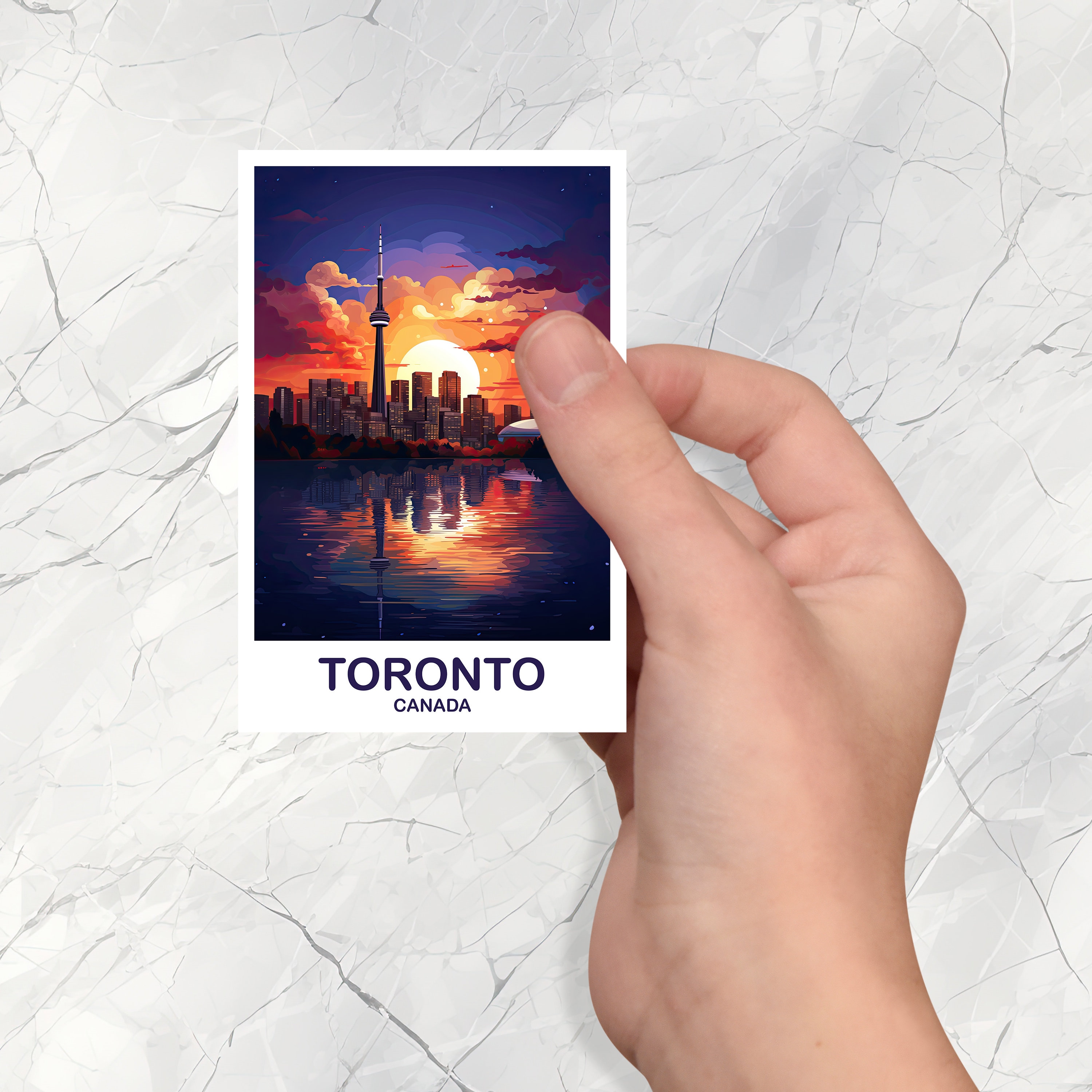 Toronto Travel Sticker Decal, Ontario Travel Sticker, Toronto Sticker ...