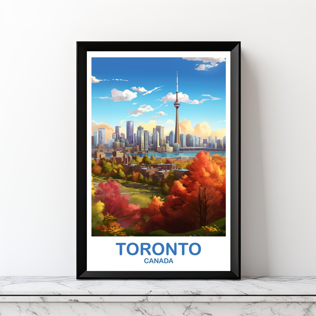Printable Toronto Travel Wall Print, Ontario Travel, Digital Toronto ...