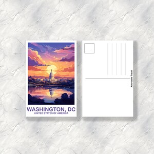 Washington DC Travel Postcard, Washington DC Postcard, White House ...