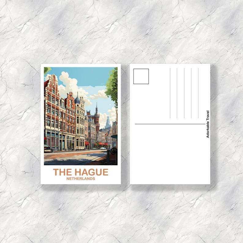 The Hague Netherlands Travel Postcard Art Netherlands Postcard Art the ...