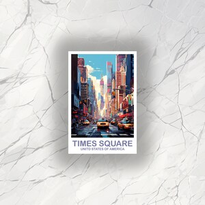 New York Travel Sticker, Manhattan Skyline Sticker, New York Sticker ...