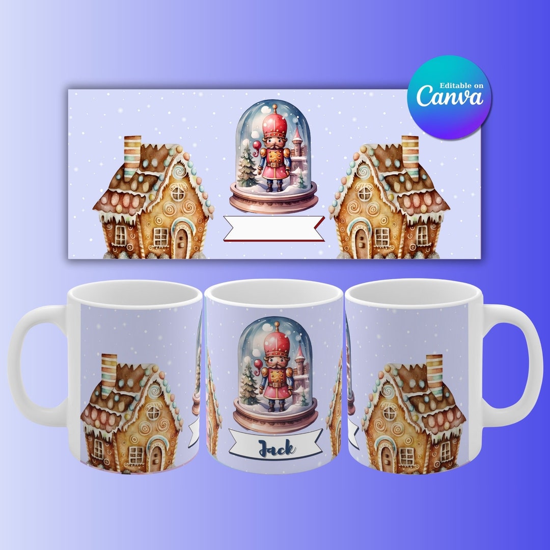 Snow Globe Mug PNG, Custom Name Coffee Mug, Custom Hot Cocoa Mug, 11oz ...
