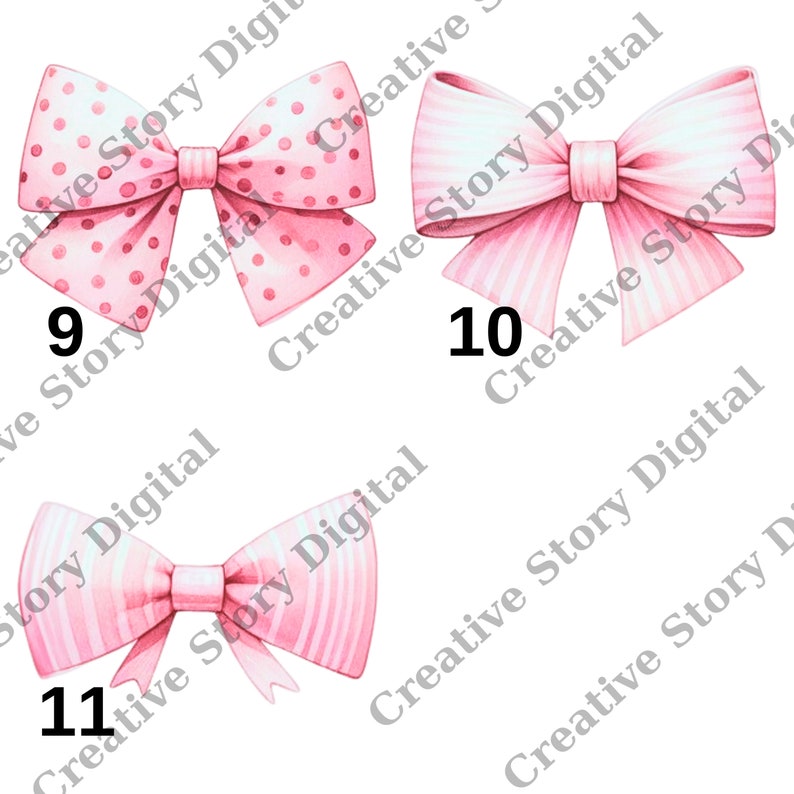 Watercolor Pastel Pink Bows Clipart PNG Pastel Ribbon Bow, Silk Bow ...