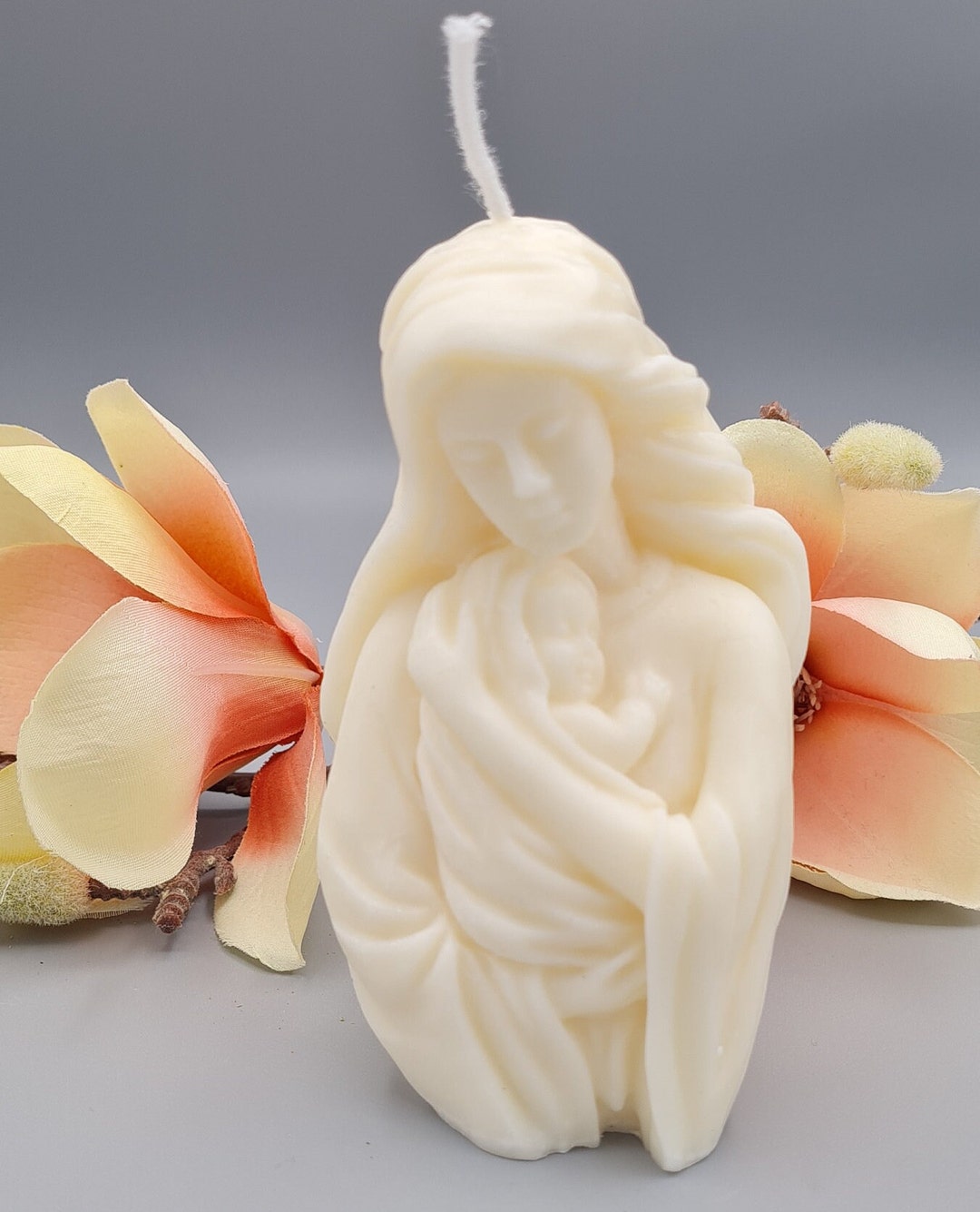 Candle Mary Jesus Birth of Jesus Mother of God Lady Candle Christmas ...