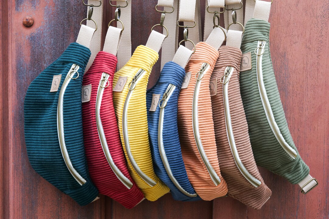 Handmade Velvet Fanny Pack - Made in France - 10 Colors to Choose From ...