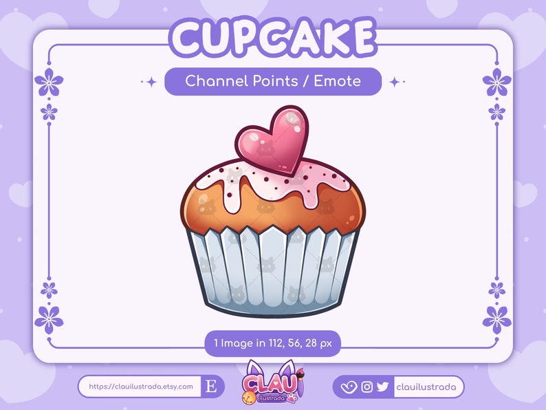Cupcake Channel Points for Twitch Twitch Channel Point Icon Twitch ...