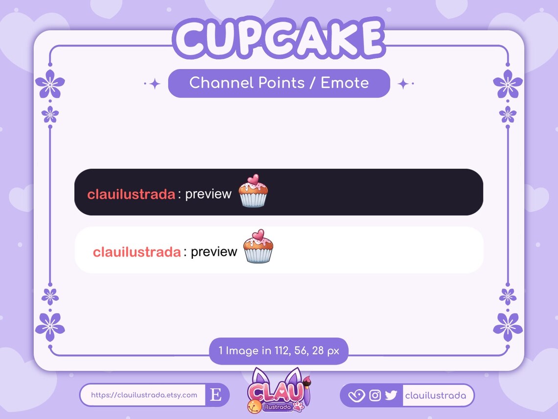 Cupcake Channel Points for Twitch Twitch Channel Point Icon Twitch ...