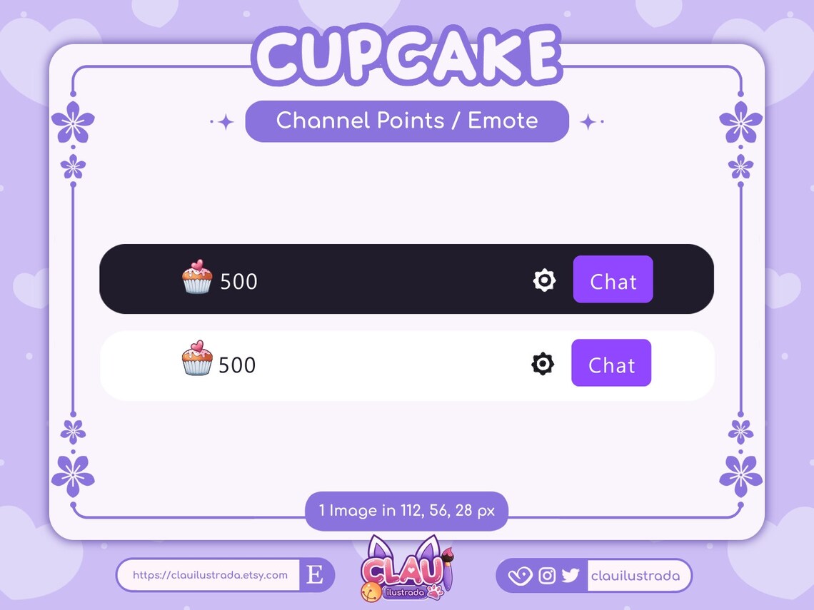 Cupcake Channel Points for Twitch Twitch Channel Point Icon Twitch ...