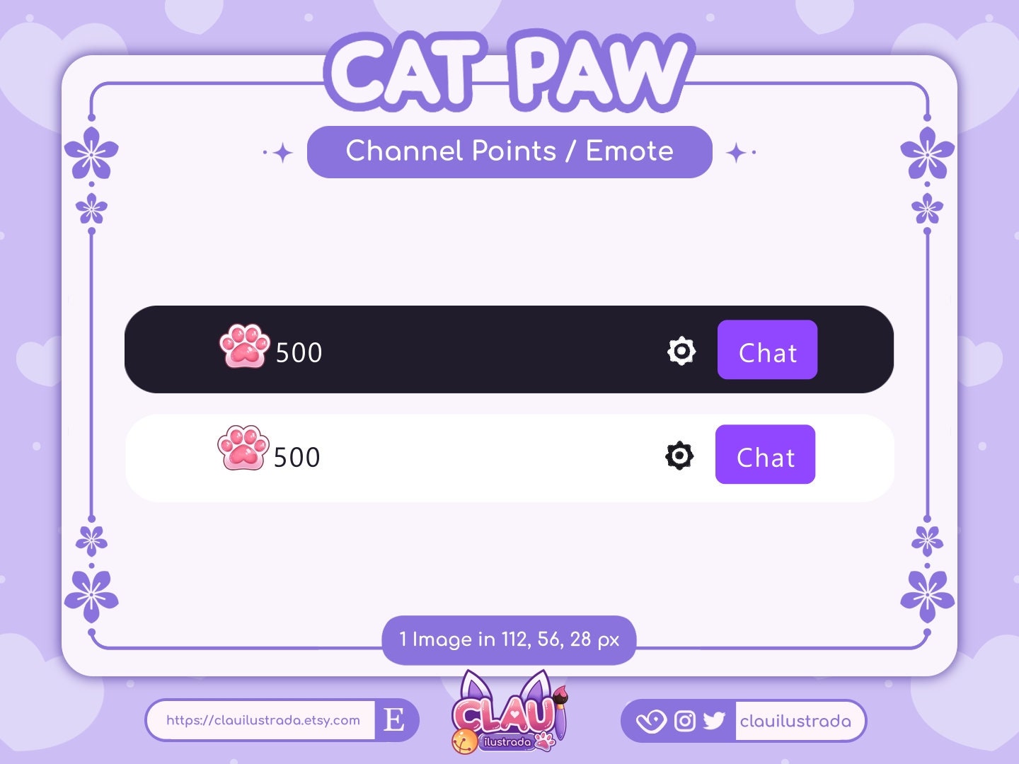 Cat Paw Channel Points for Twitch Twitch Channel Point Icon Twitch ...