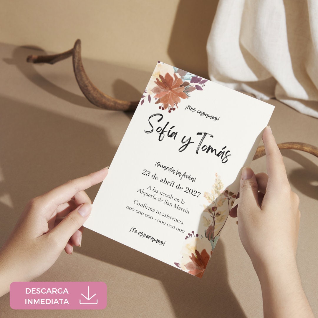 Wedding Invitation Template Wedding Invitation Customizable Wedding ...