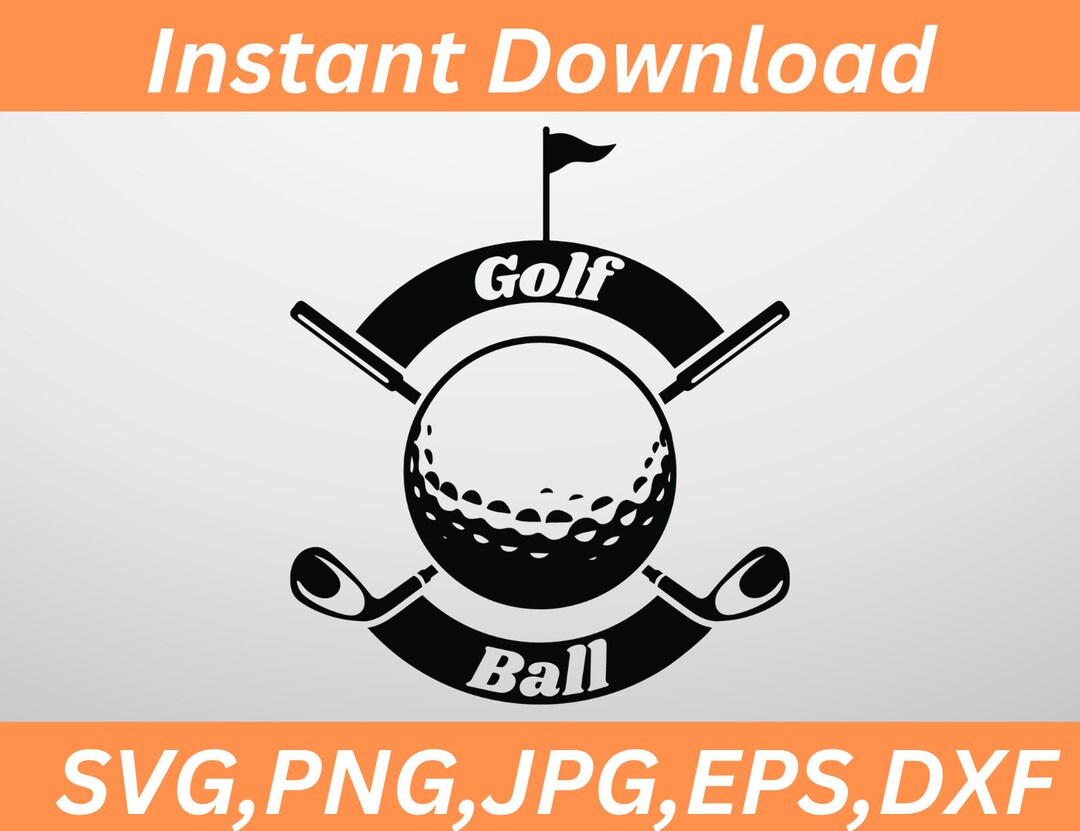 Golf Ball Svg, Golf Cut File, Golf Clipart, Golf Club Svg, Golf Vector ...