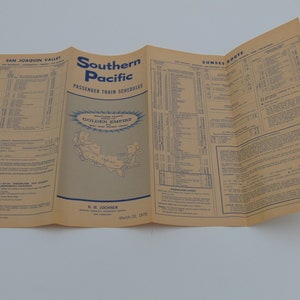 Southern Pacific Timetables 1969 and 1970 - Etsy