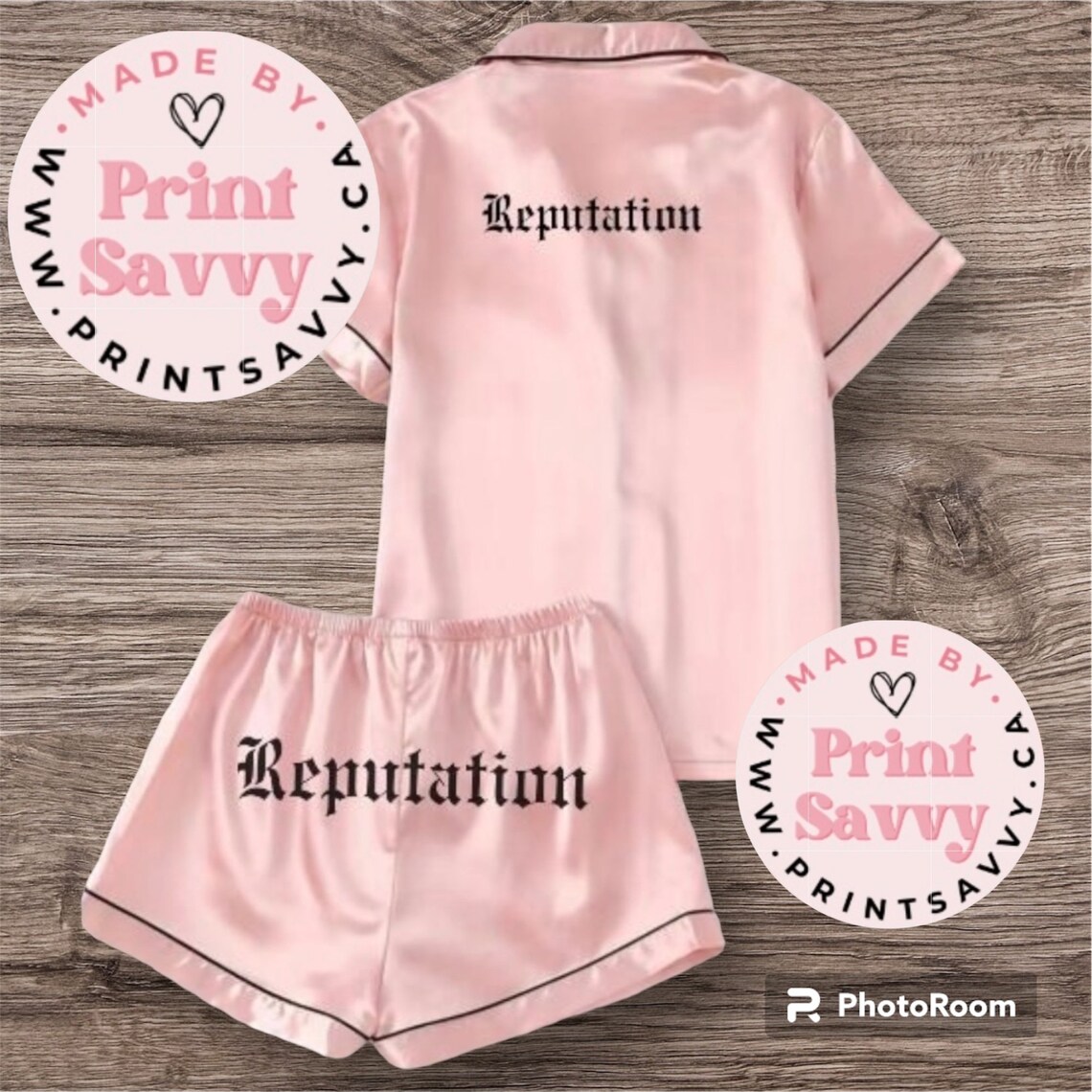 Reputation Pajamas, Silk Pjs, Swiftie Pjs, Swiftie Pajamas, Reputation ...