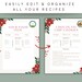 Christmas Recipe Book Template With Cover Editable in Canva | Digital ...