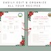 Christmas Recipe Book Template With Cover Editable in Canva Digital ...