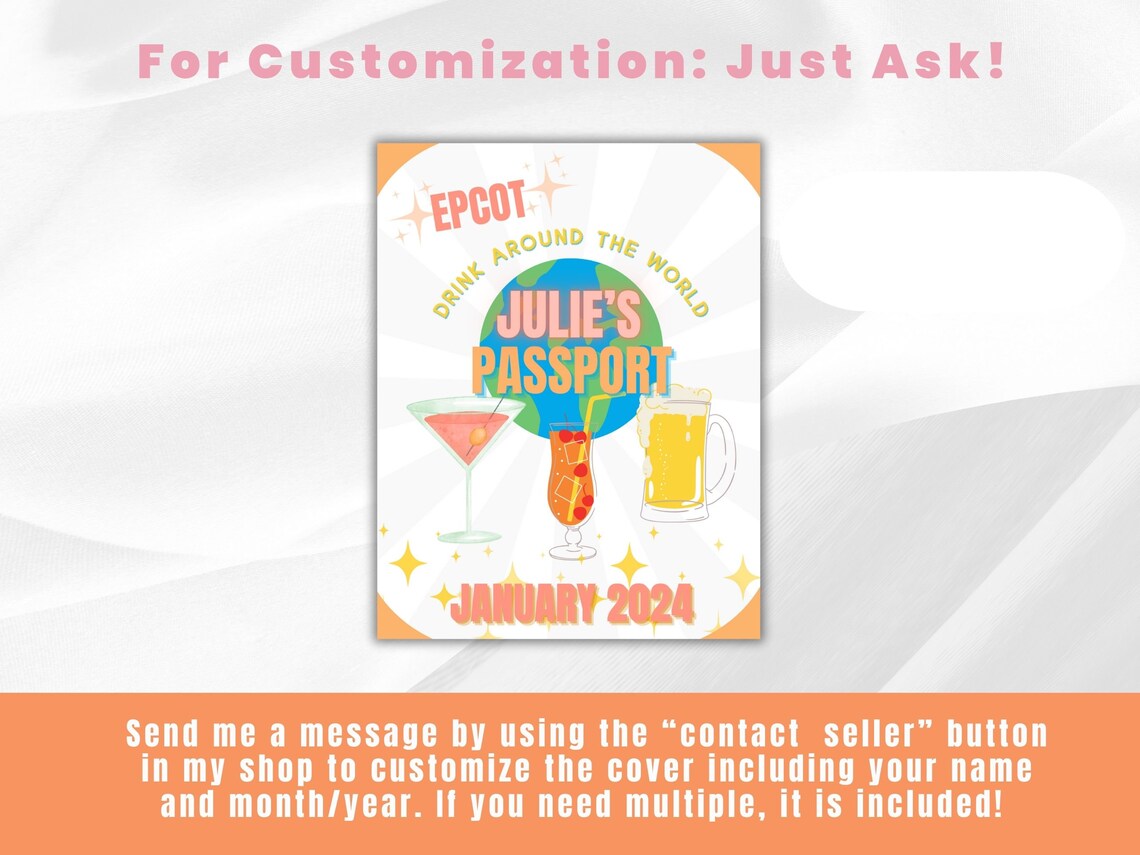 Printable "drink Around the World" Passport - Digital Download | Drink ...