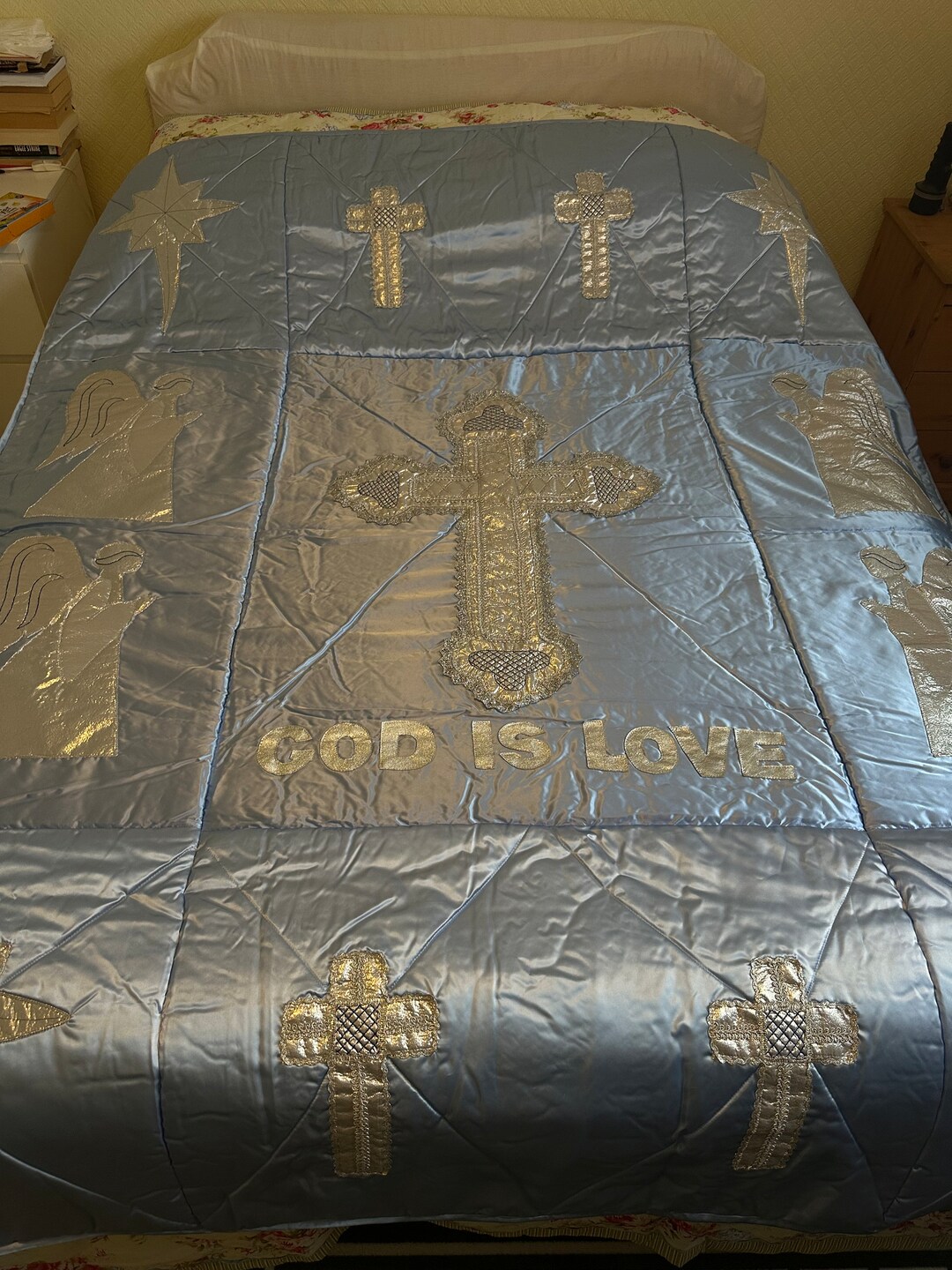 Handmade Religious Quilt - Etsy