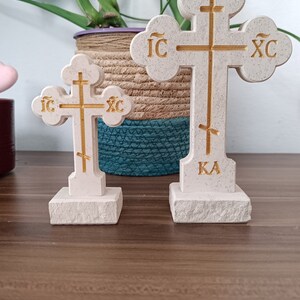 Orthodox Standing Cross, Made of the Limestone, Religious Gift - Etsy