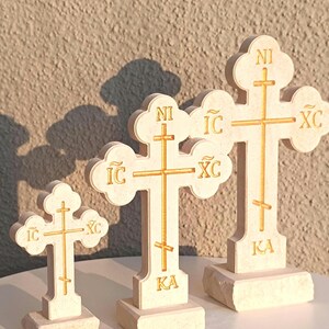 Orthodox Standing Cross, - Made of the Limestone, Religious Gift - Etsy