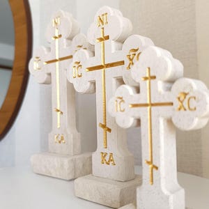 Orthodox Standing Cross, - Made of the Limestone, Religious Gift - Etsy