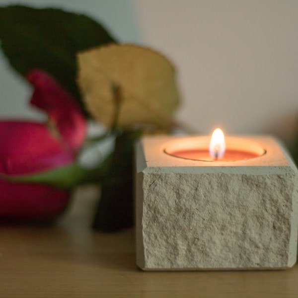 Stone Candle Holder - Etsy