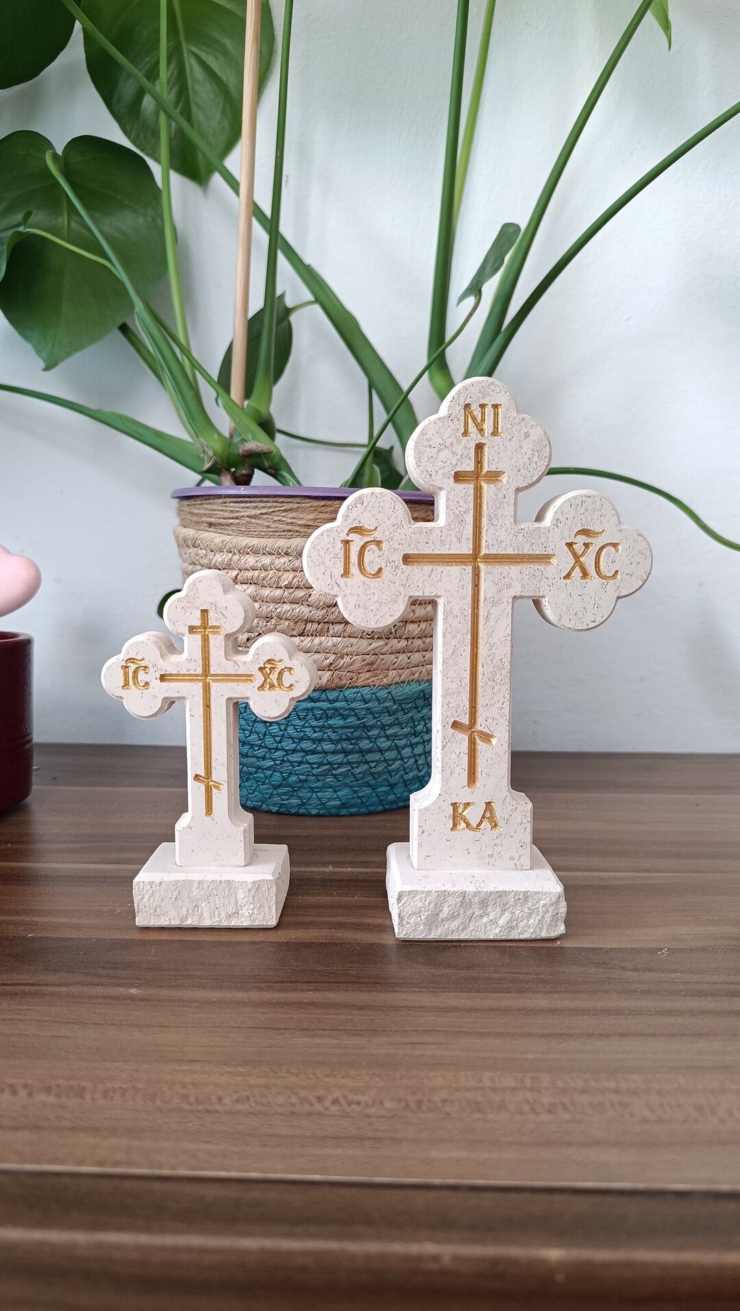 Orthodox Standing Cross, Made of the Limestone, Religious Gift - Etsy