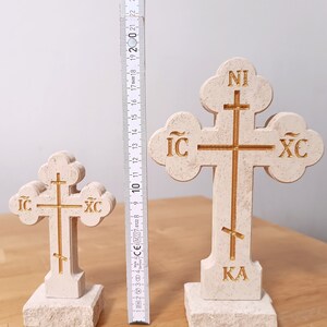 Orthodox Standing Cross, Made of the Limestone, Religious Gift - Etsy