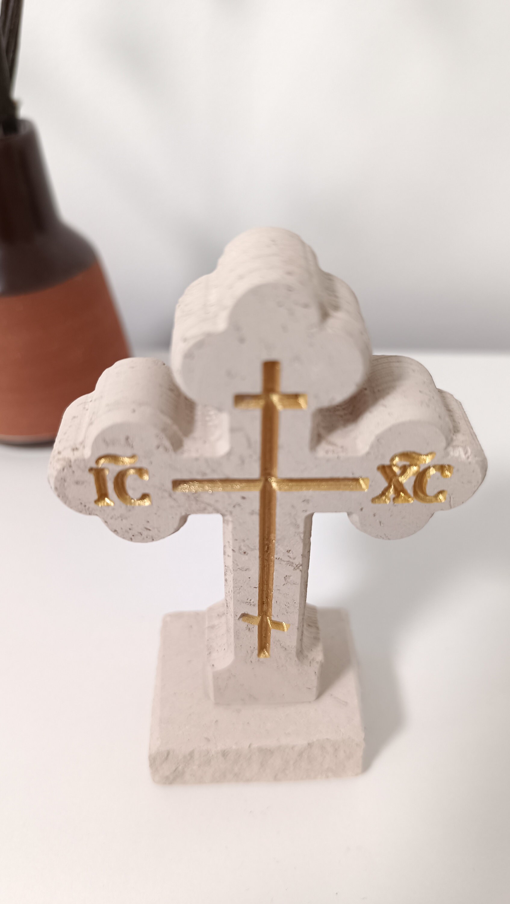 Orthodox Standing Cross, Made of the Limestone, Religious Gift - Etsy