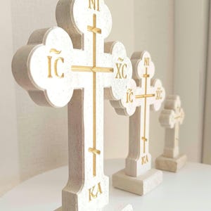 Orthodox Standing Cross, - Made of the Limestone, Religious Gift - Etsy