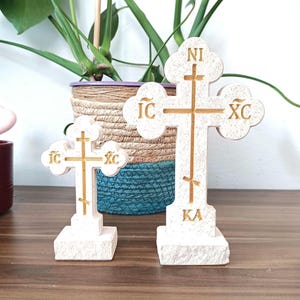 Orthodox Standing Cross, - Made of the Limestone, Religious Gift - Etsy