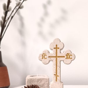 Orthodox Standing Cross, - Made of the Limestone, Religious Gift - Etsy