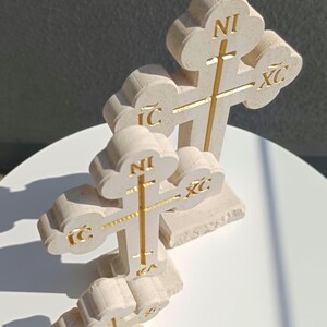 Orthodox Standing Cross, Made of the Limestone, Religious Gift - Etsy