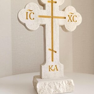 Orthodox Standing Cross, - Made of the Limestone, Religious Gift - Etsy