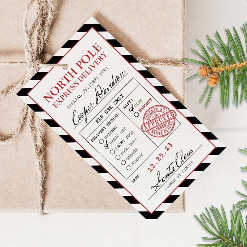 Santa Gift Tag - 60+ Gift Ideas for 2024